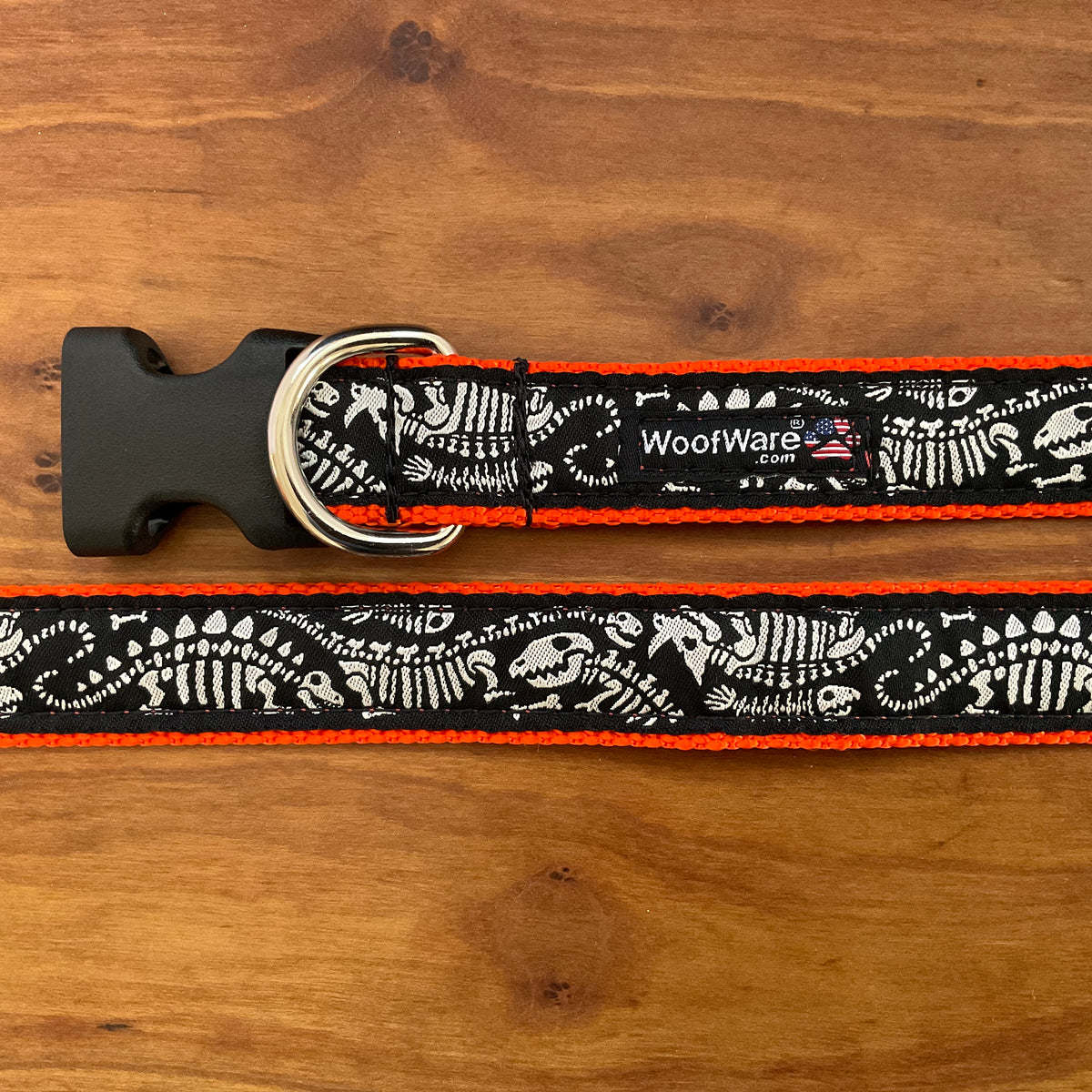 Dino Bones | Handmade Dog Collar – WoofWare