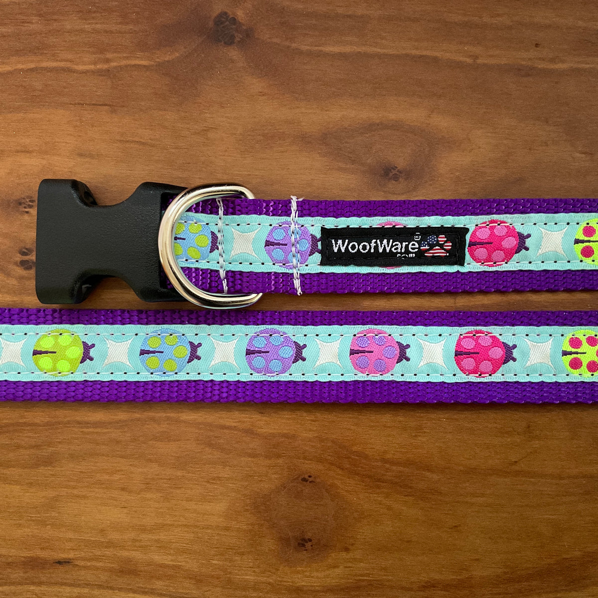 Painted Ladies - Aqua on Purple – WoofWare